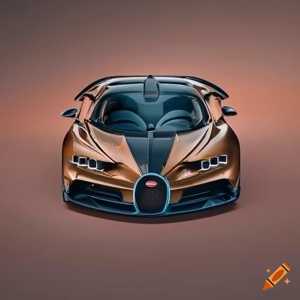 Bronze Bugatti Chiron Pur Sport nr 16 on Craiyon