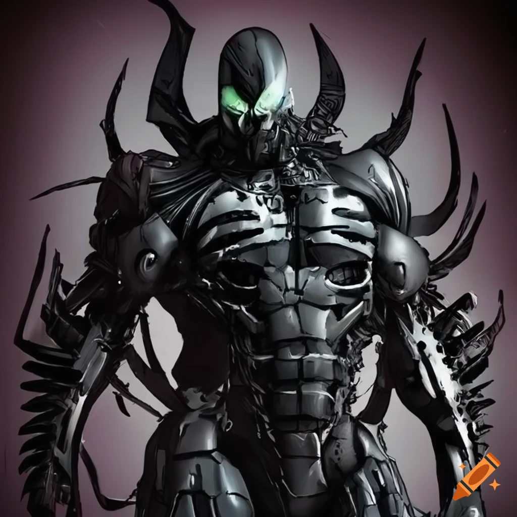 Image of a post-apocalyptic cyborg superhero on Craiyon