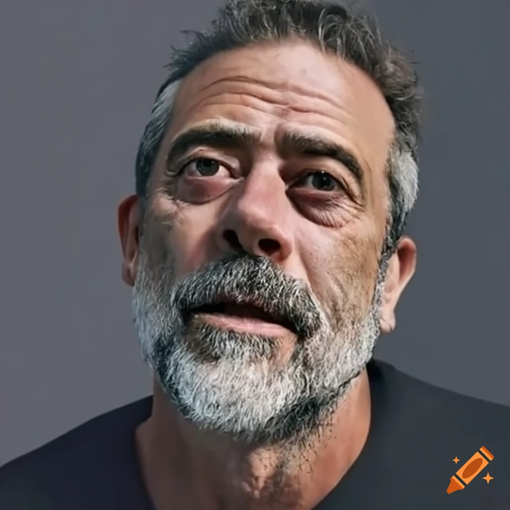 Close-up portrait of jeffrey dean morgan on Craiyon