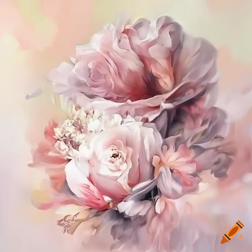 Beautiful floral cover for a family photo album on Craiyon