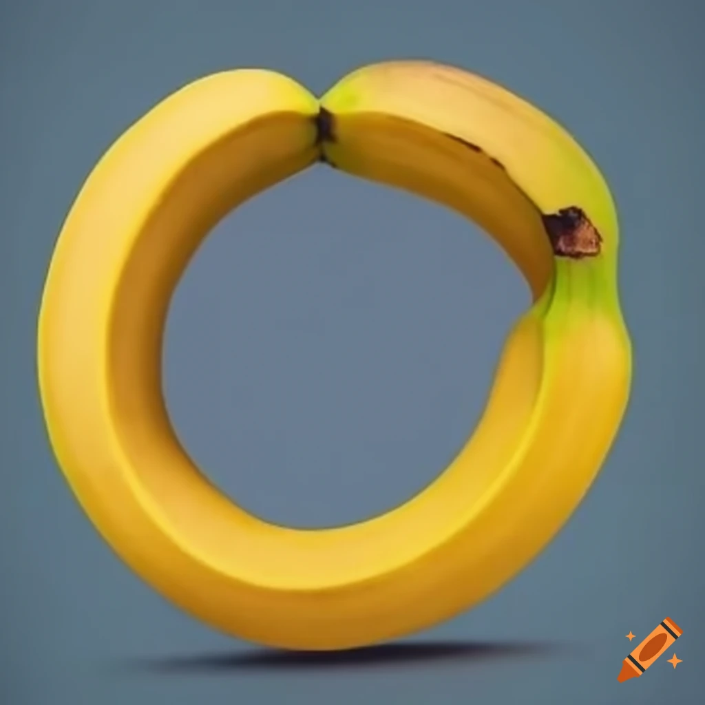 Circle-shaped banana on Craiyon