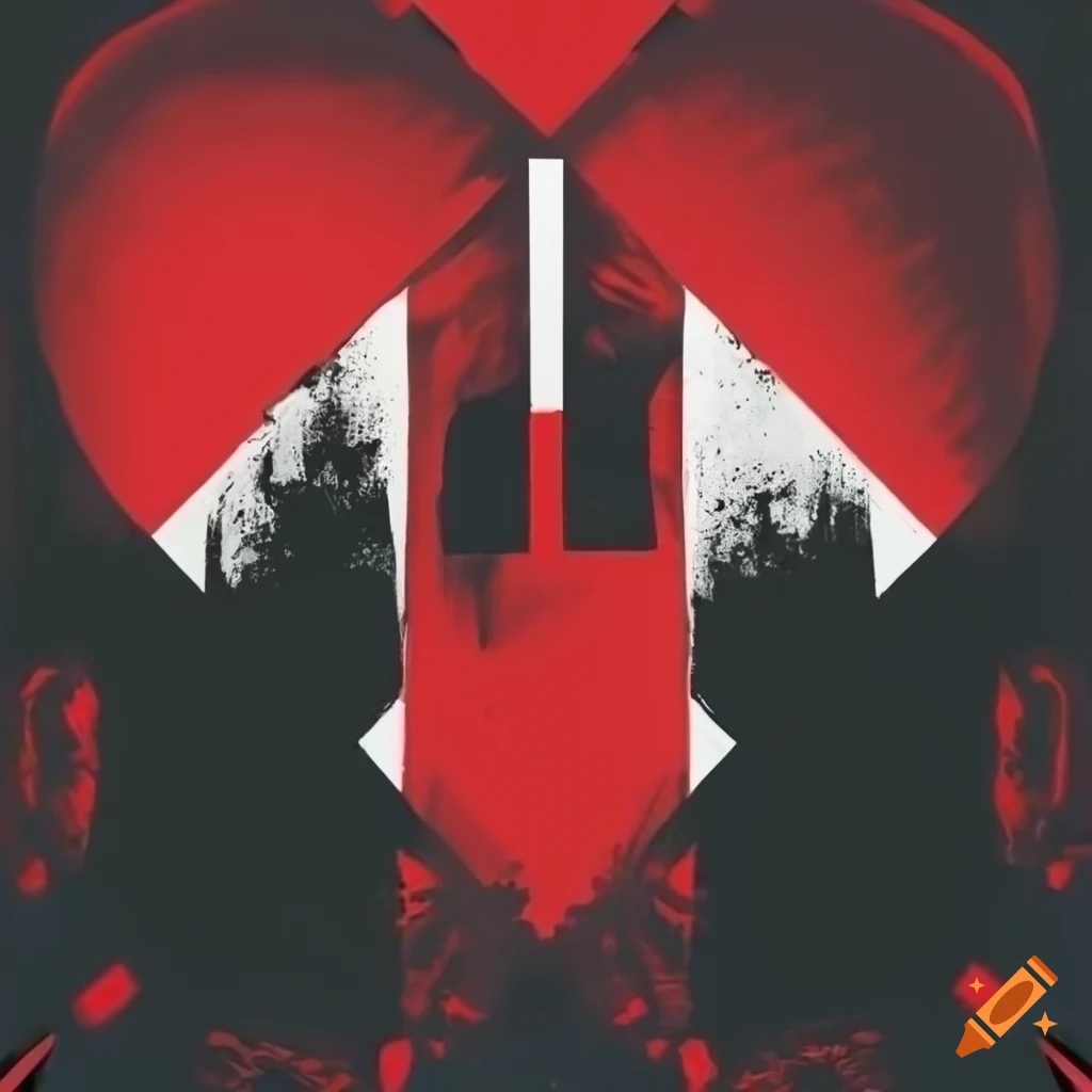 Abstract art in the style of kmfdm album cover on Craiyon