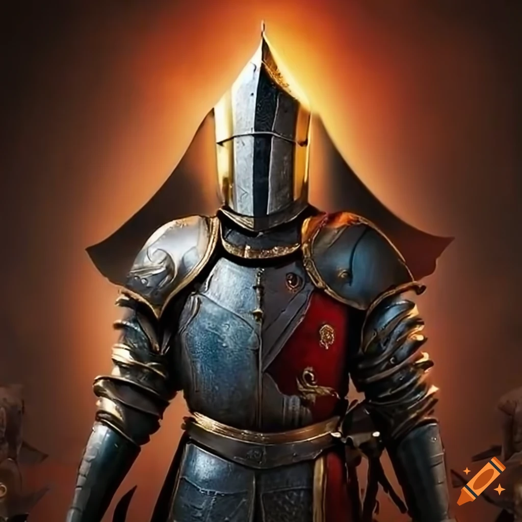 Image of a royal knight on Craiyon