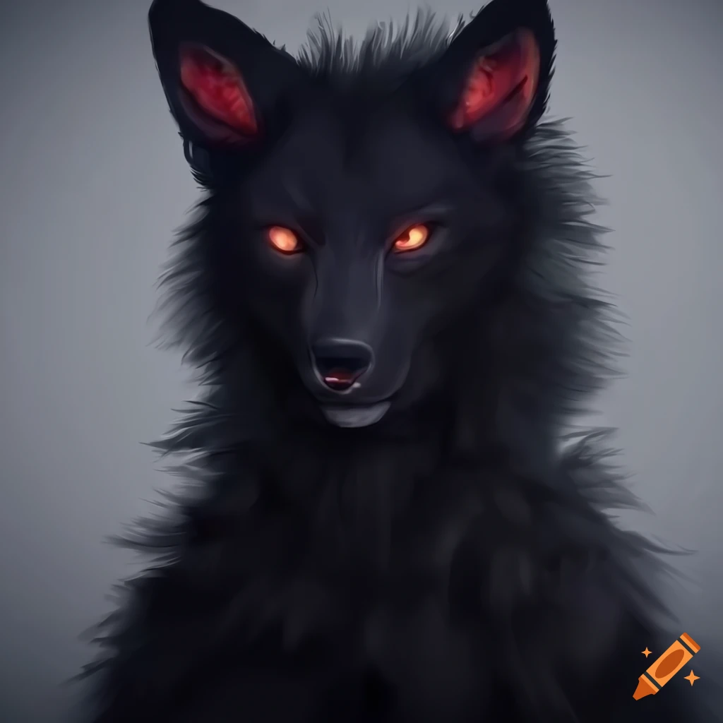 Black Wolf With Red Eyes Anime The Perfect World Characters