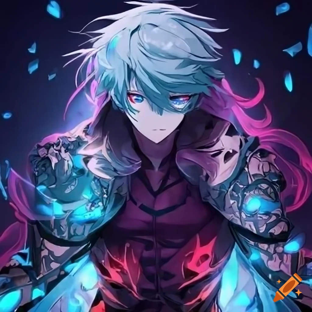 Anime villain with a cold expression on Craiyon