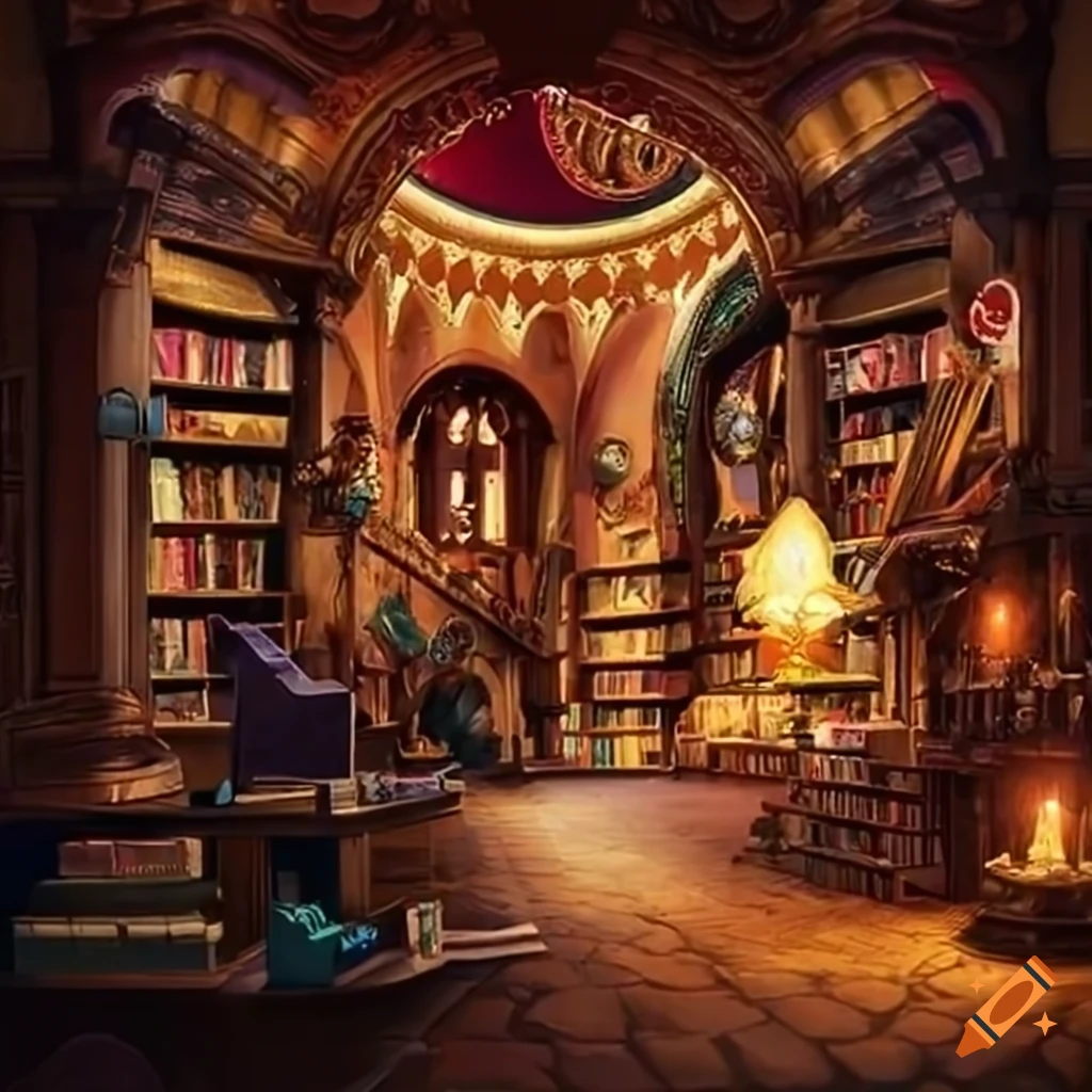 Bookstore images created on Craiyon