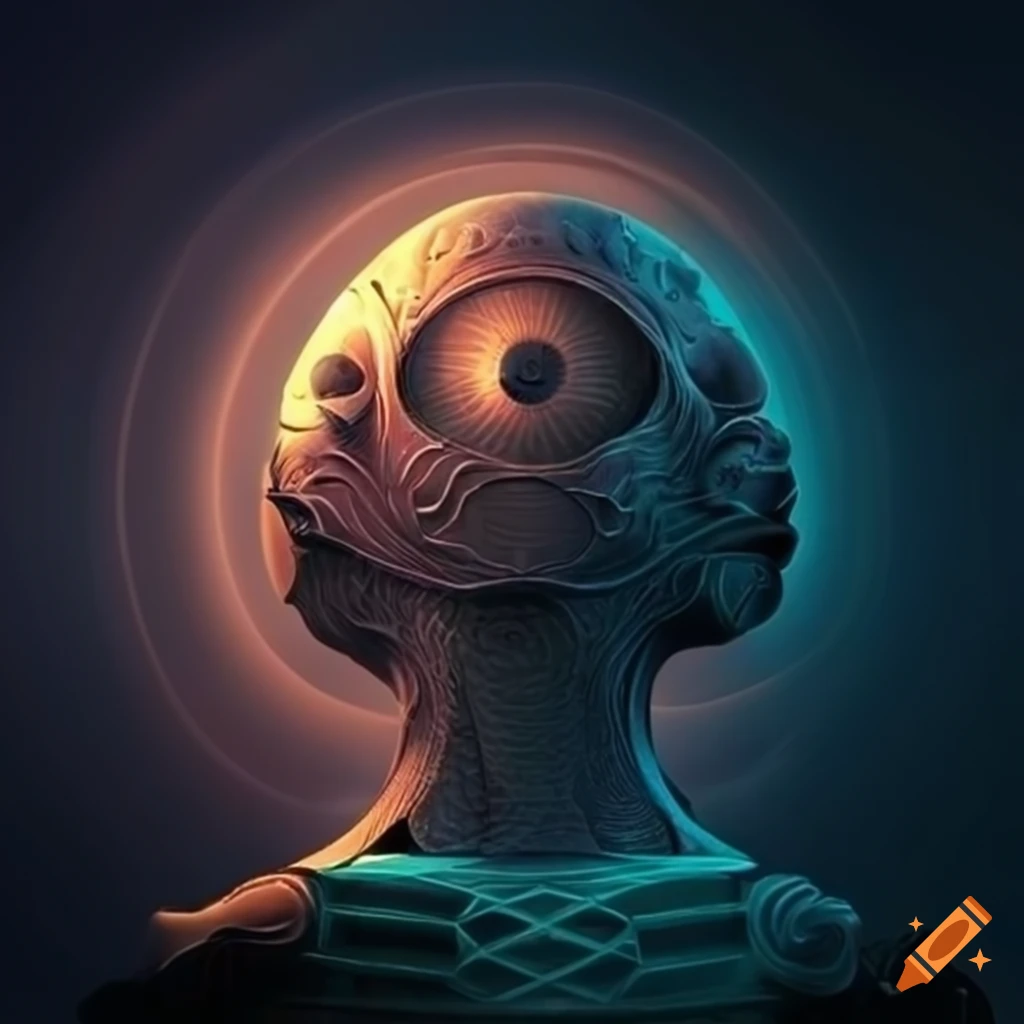 Mind-bending artwork of neofuturistic alien architecture on Craiyon