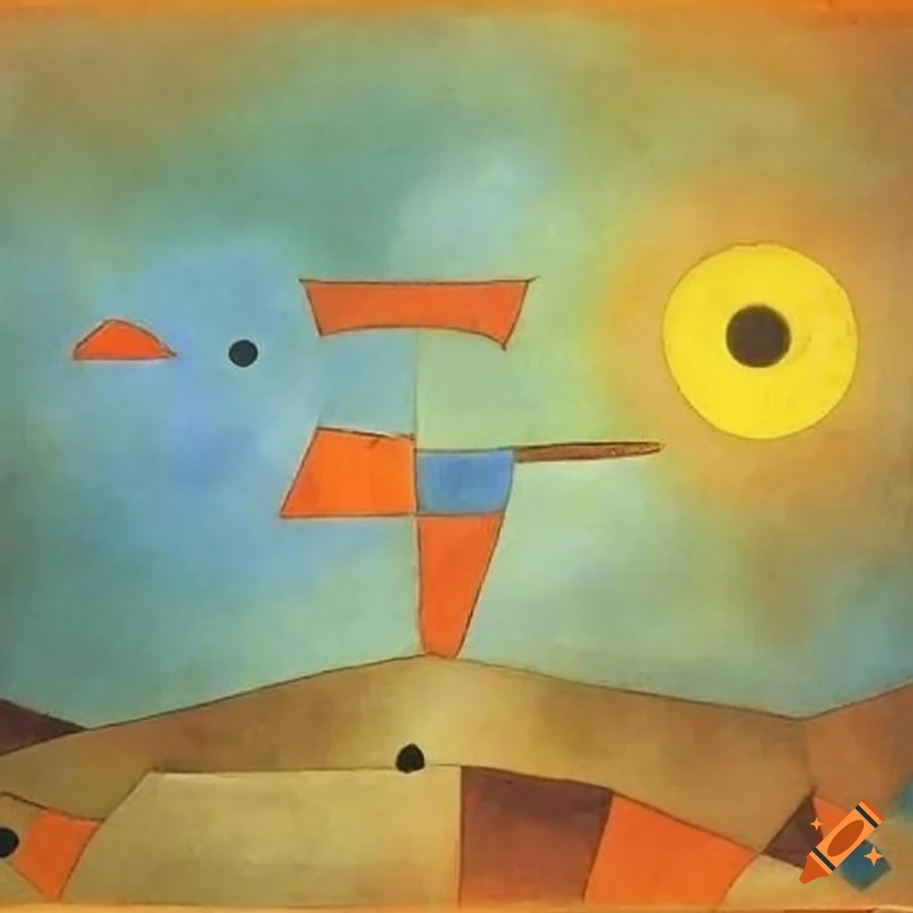 Surrealist painting by Paul Klee on Craiyon
