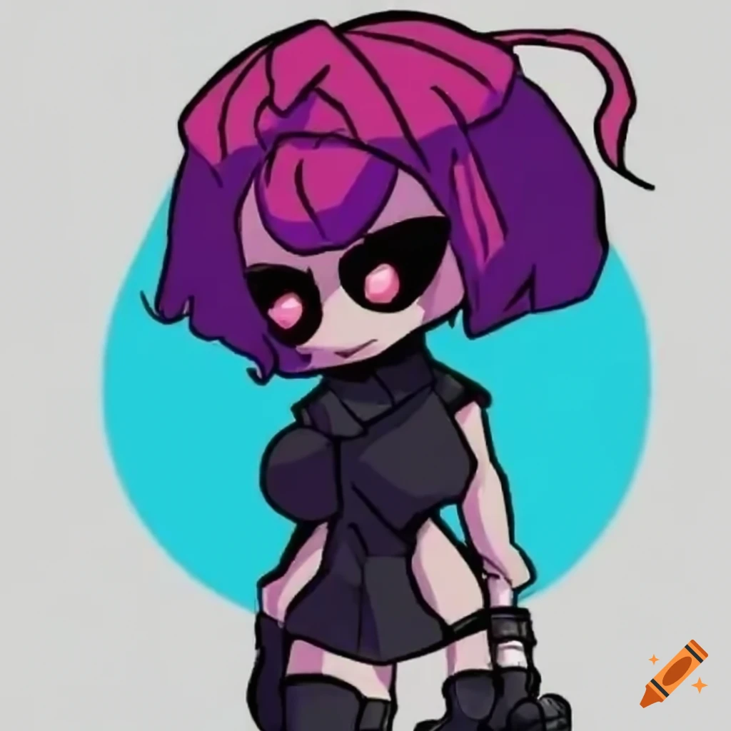 Togusa from Ghost in the Shell in Friday Night Funkin on Craiyon