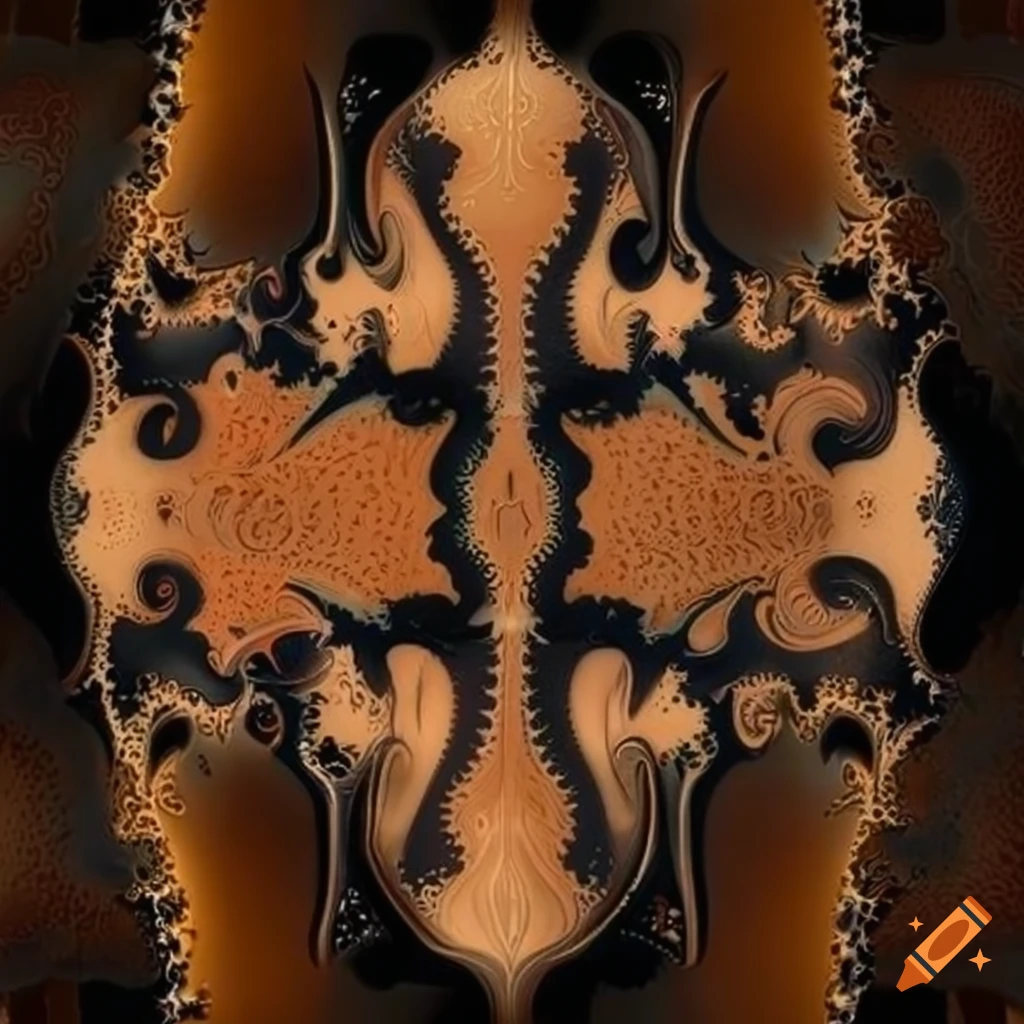 Abstract artwork with intricate patterns on Craiyon