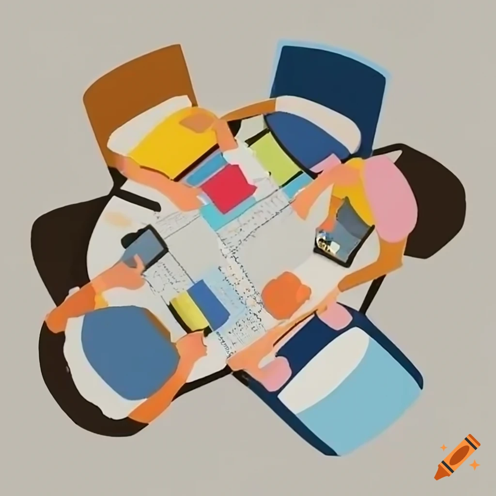 Image representing collaboration and leadership development on Craiyon