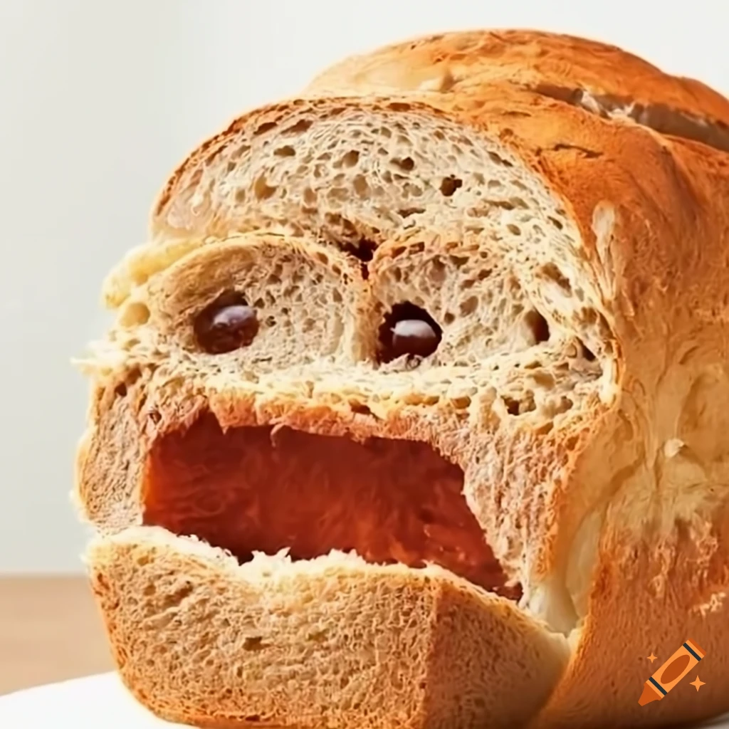 Funny bread staring back on Craiyon