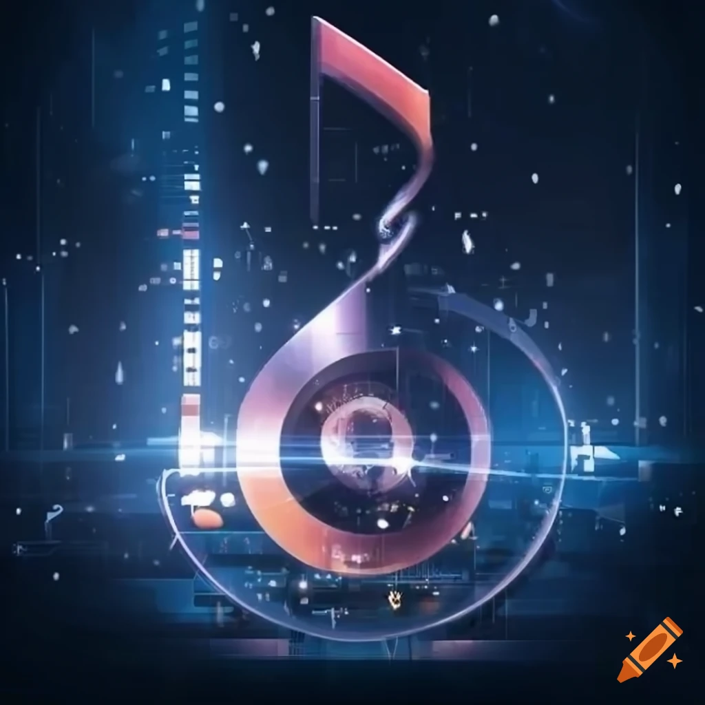 Sci-fi music background on Craiyon