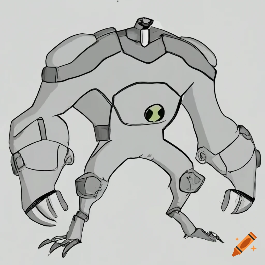 Ben 10 inspired artwork of creatures with exoskeleton and 4 arms on Craiyon