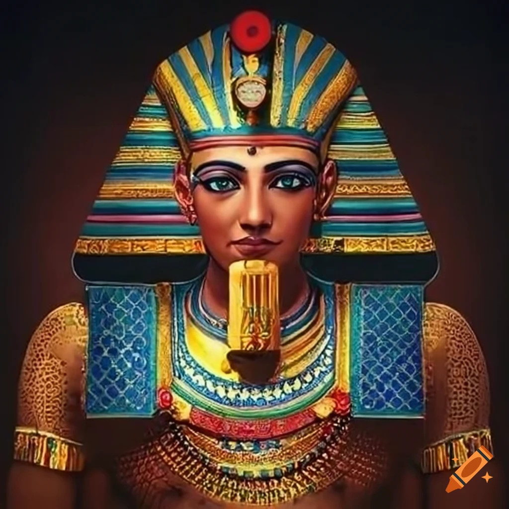 Fusion of egyptian and indian culture artwork on Craiyon