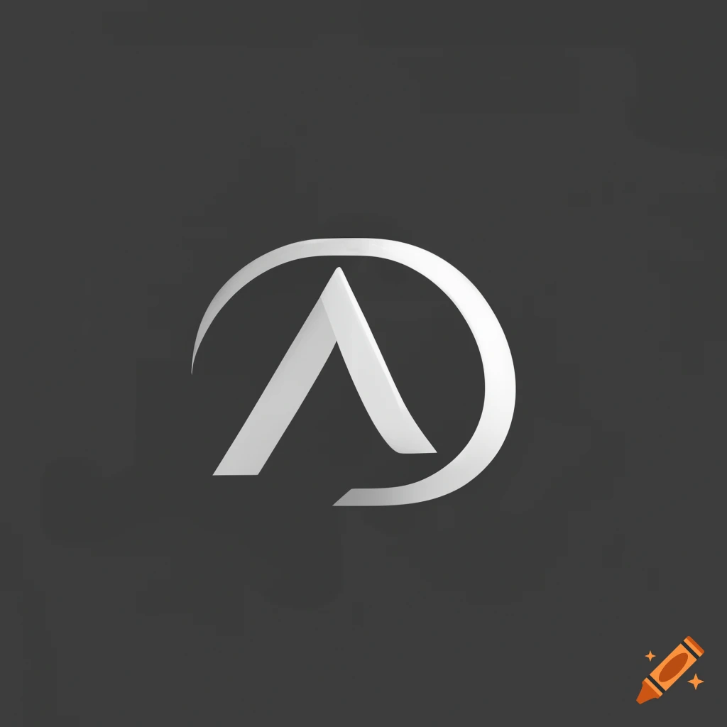 Minimalistic black and white a logo design on Craiyon