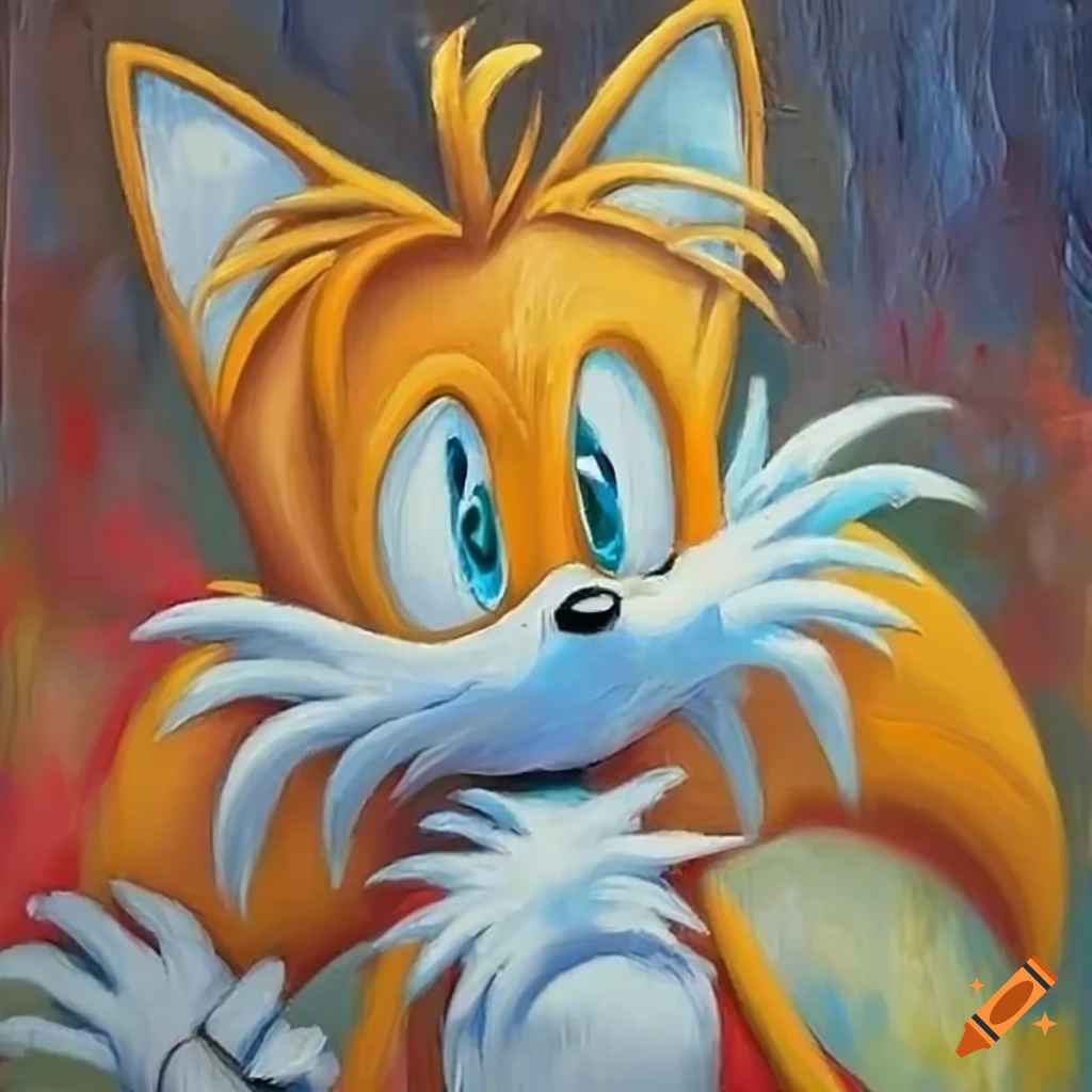 Tails miles prower from video games on Craiyon