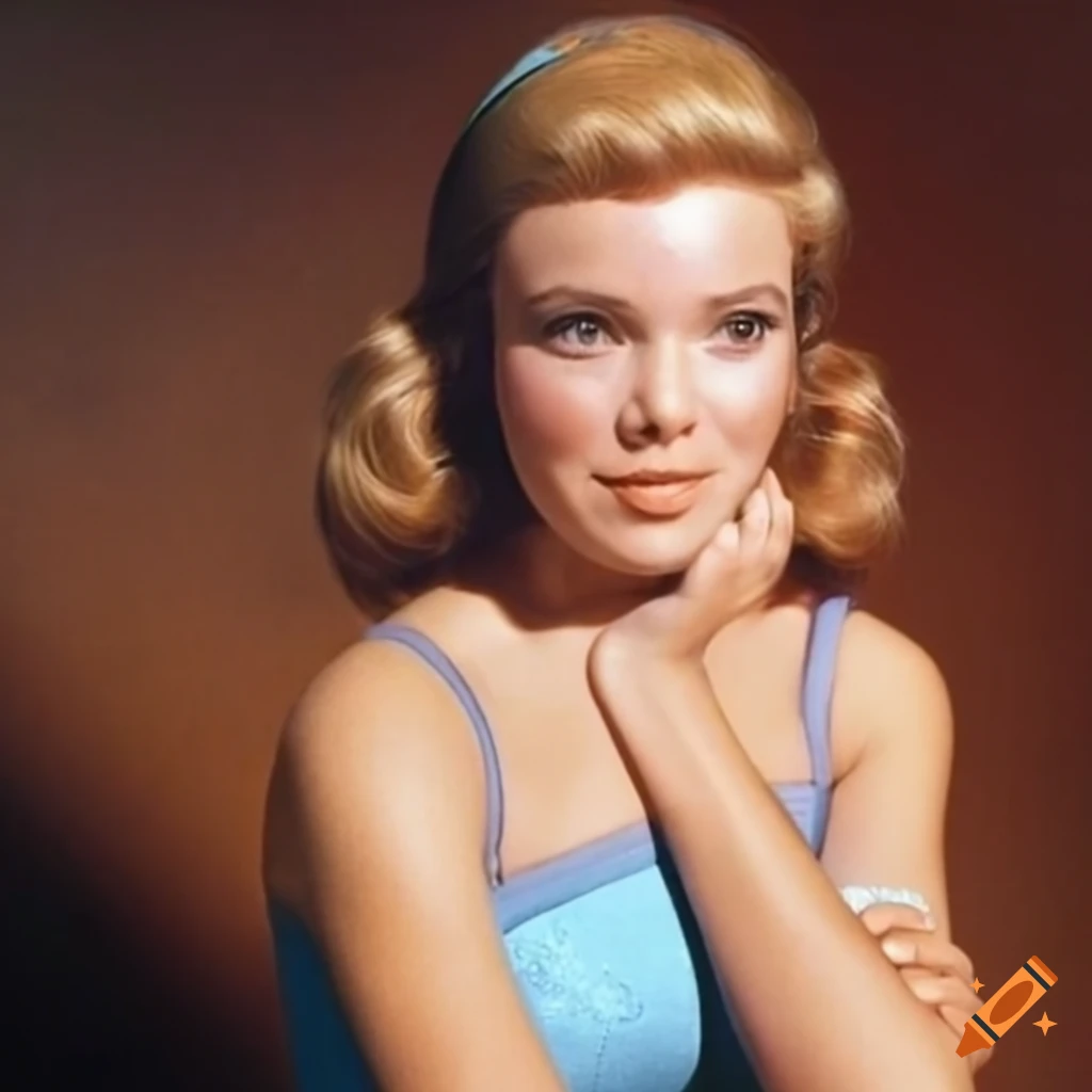 Female william shatner as captain kirk in disney princess dress on Craiyon