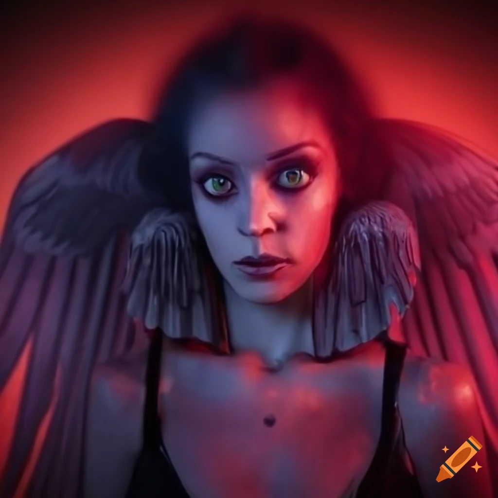 Artwork depicting lovecraftian angels on Craiyon