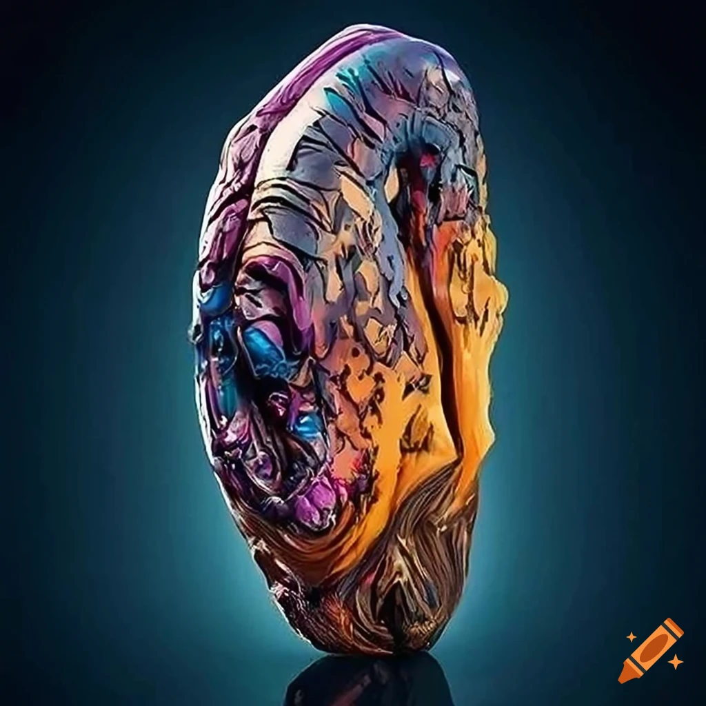 Abstract digital artwork with vibrant colors and masterful composition ...