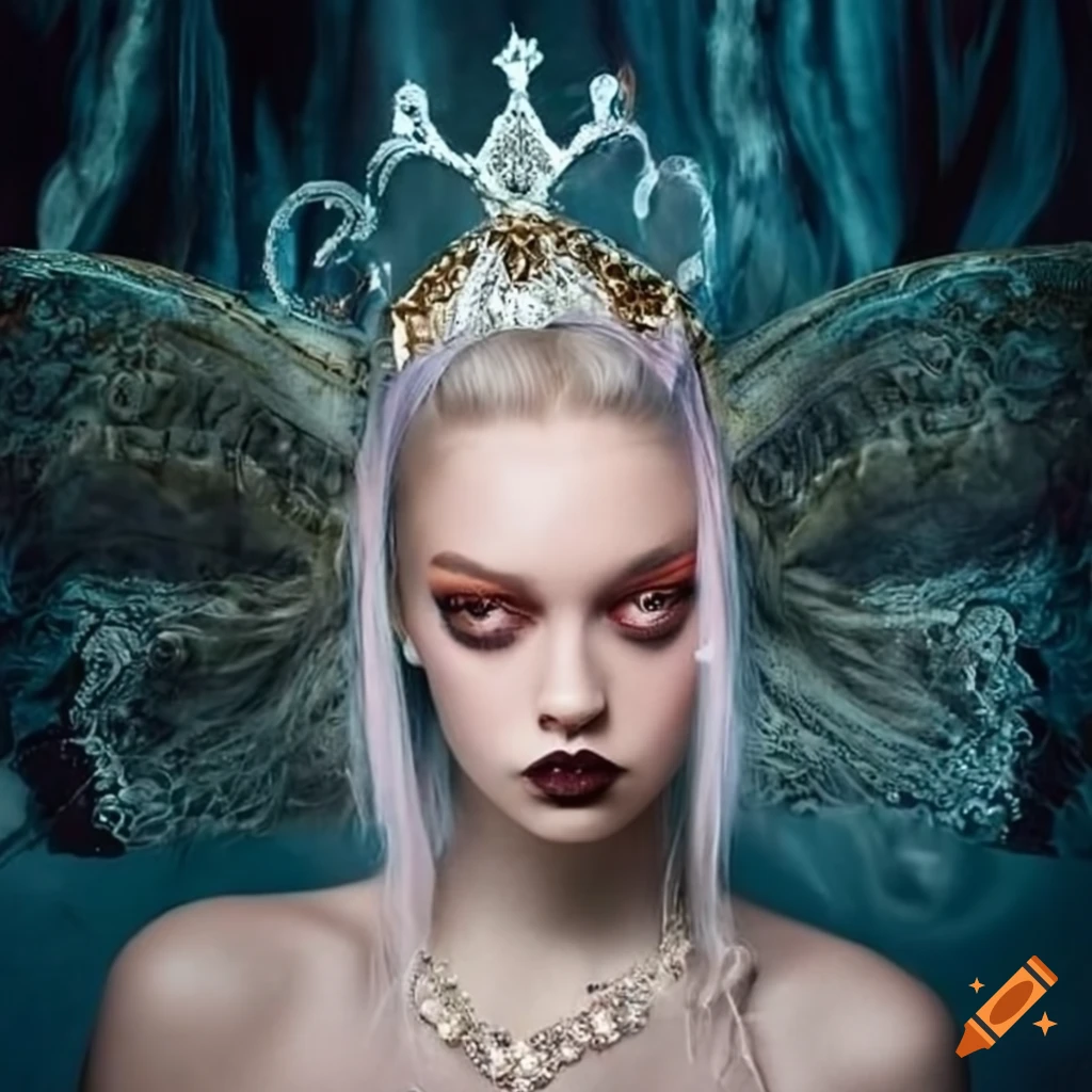 Artwork of a faerie queen on Craiyon