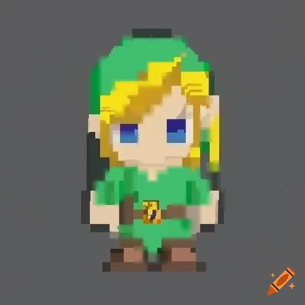 8 Bit Pixel Art Of Link From Zelda On Craiyon