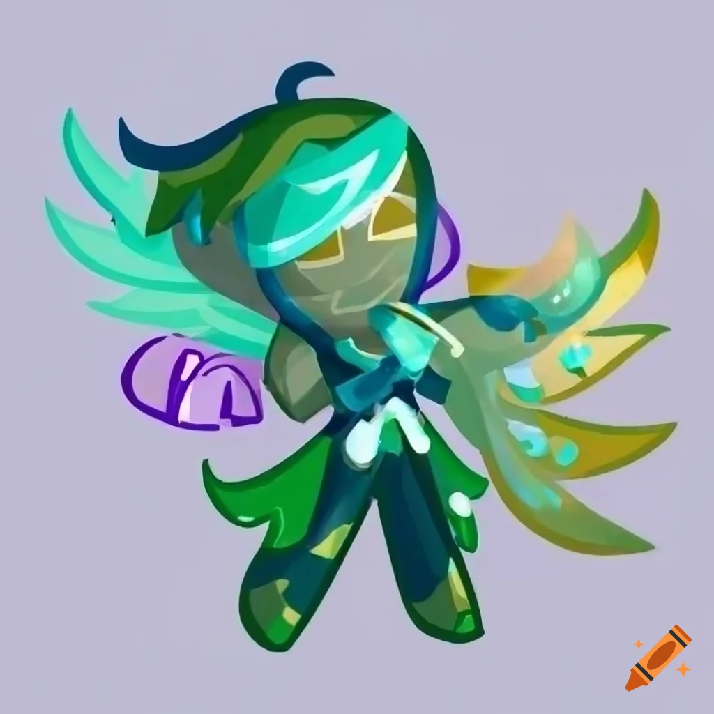 Chibi cookie character inspired by clear wings synchro dragon