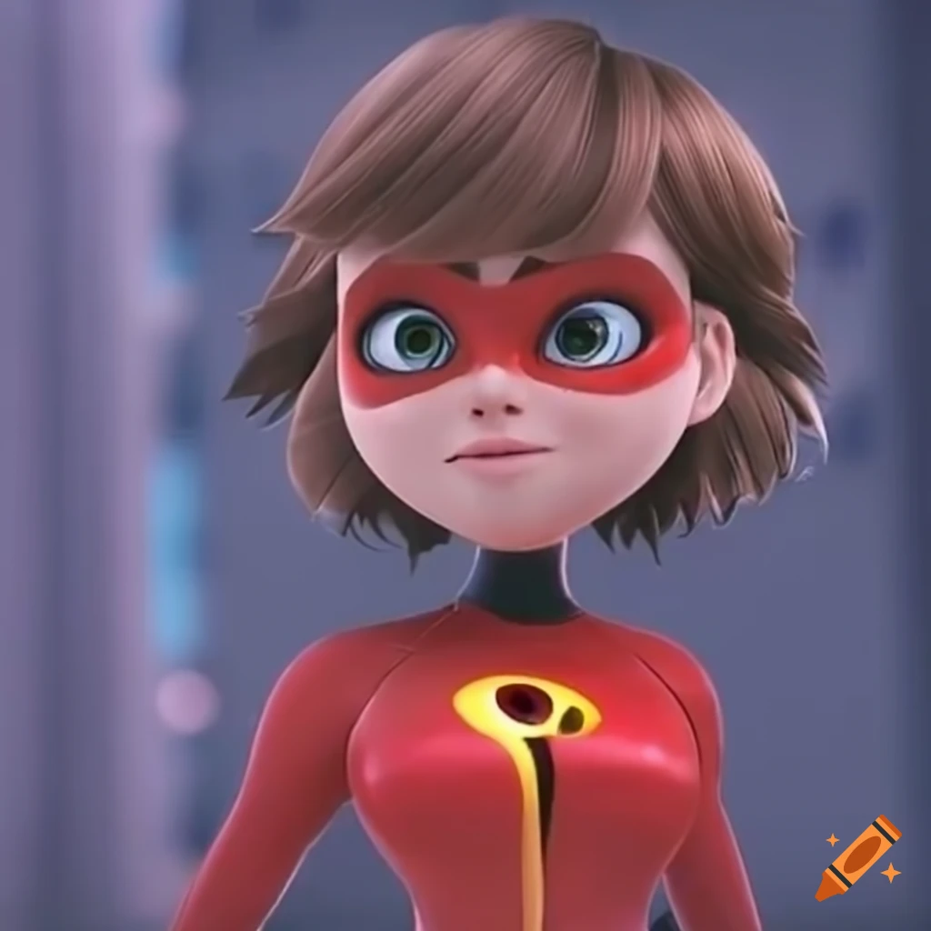 Miraculous ladybug with elastigirl's powers