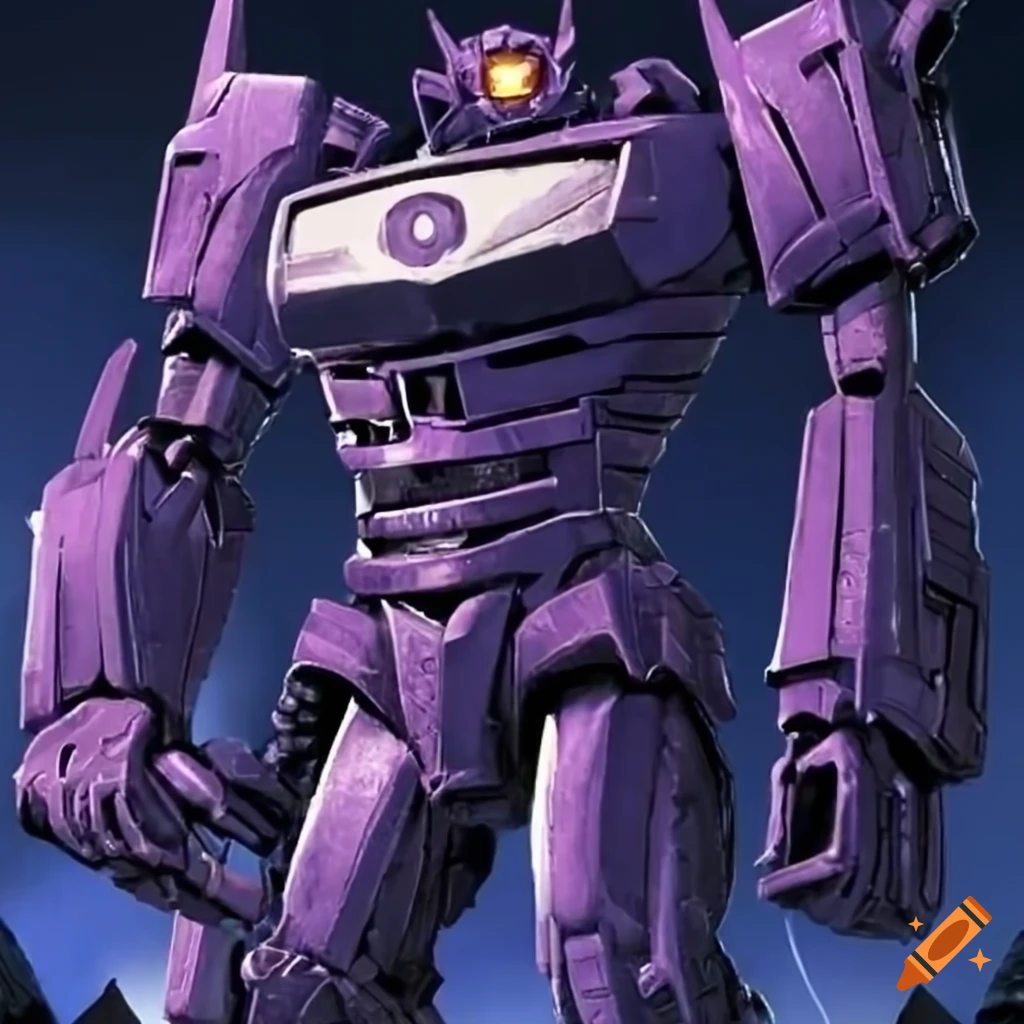 Action figure of Shockwave from Transformers on Craiyon