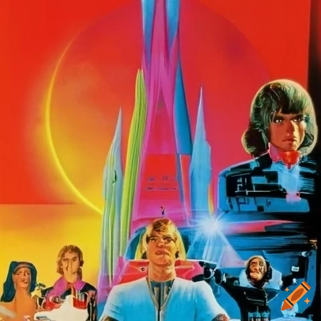 "In the Future We Will All Get High" movie poster from the 1970s on Craiyon