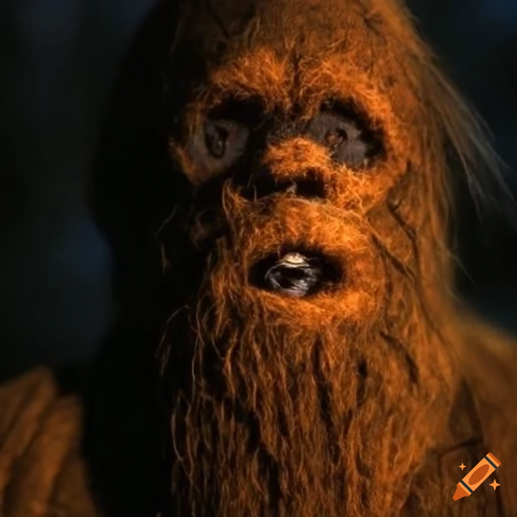 Wool felt representation of the patterson gimlin sasquatch on Craiyon