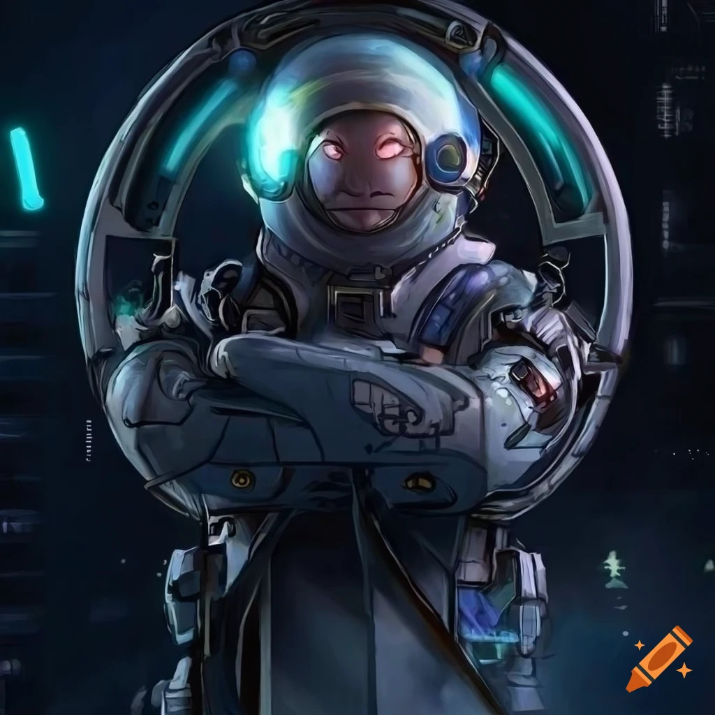 Detailed art of pilots in futuristic gyroscope cockpits on Craiyon