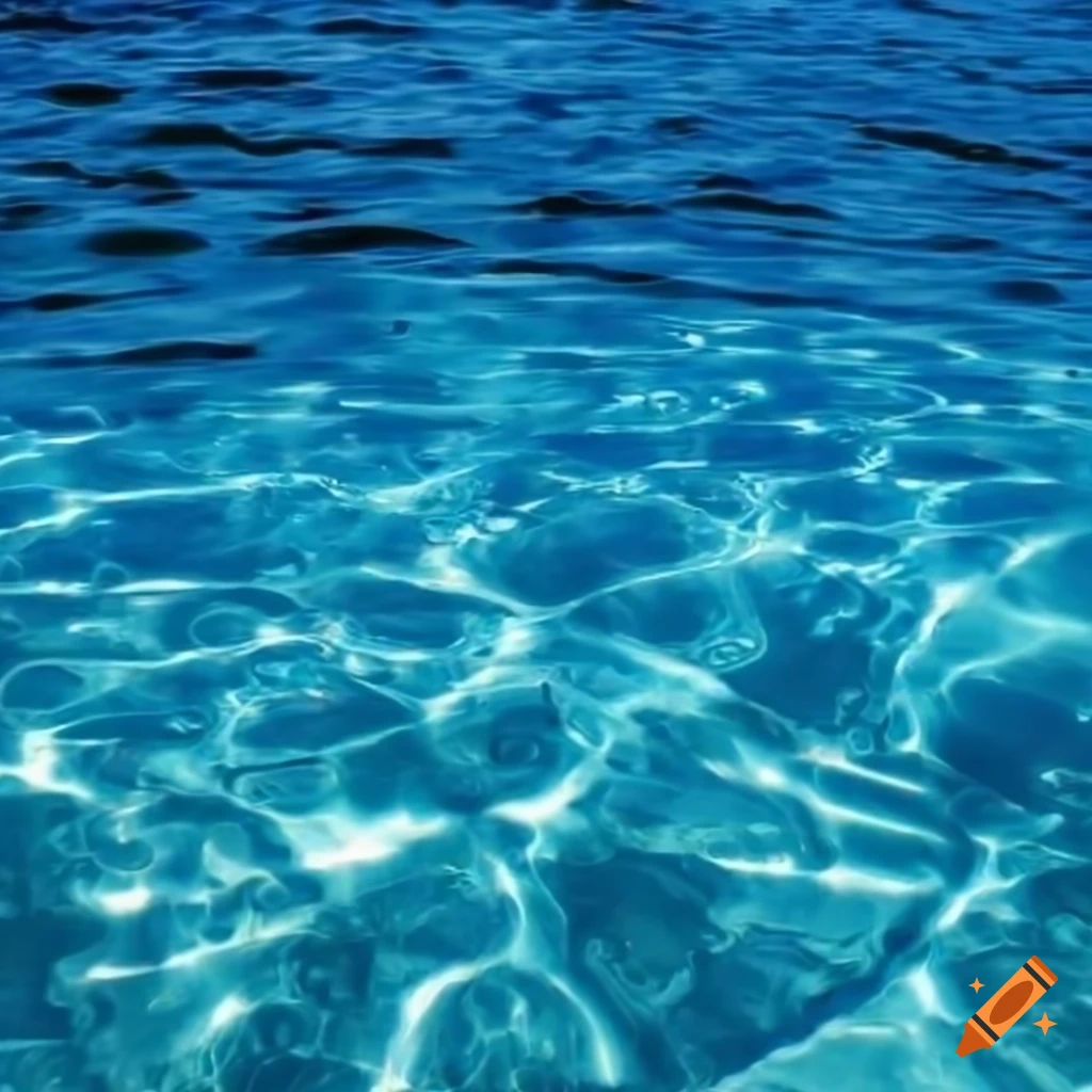 Blue water with sun rays texture on Craiyon
