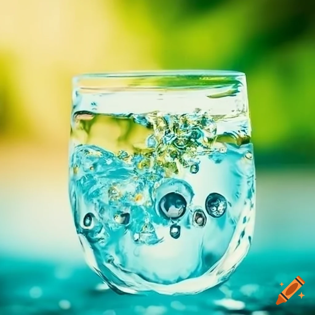 Conceptual representation of water and life on Craiyon