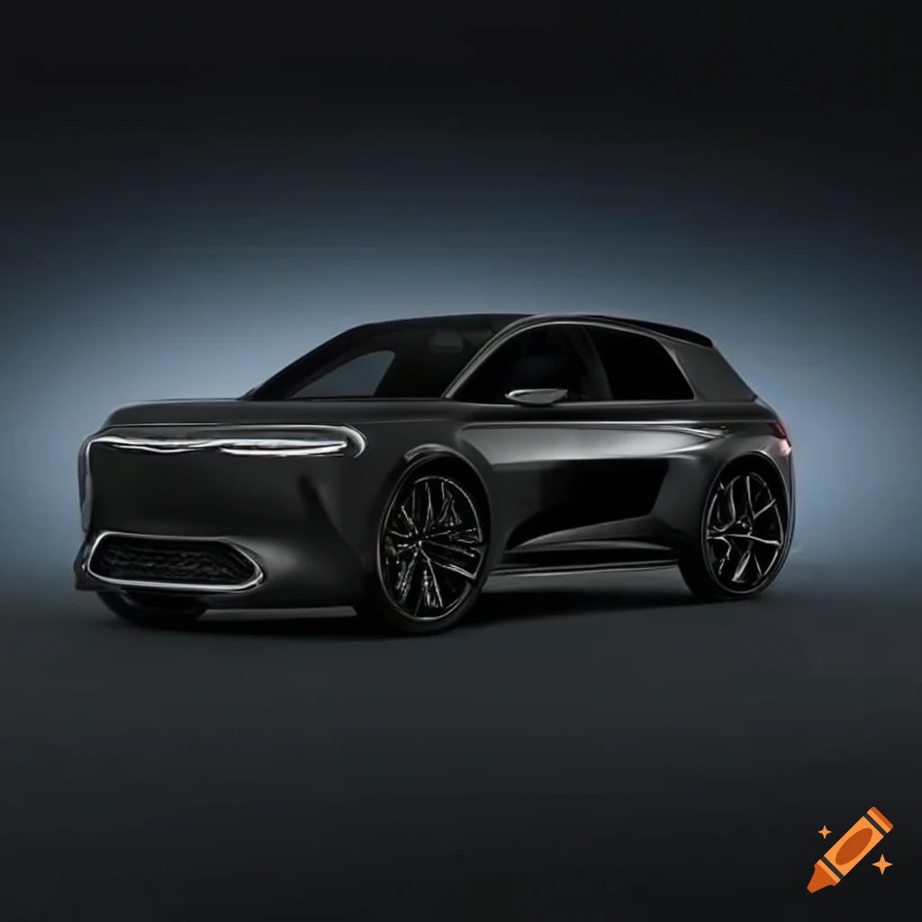 Black chrysler 100z electric luxury hatchback on Craiyon