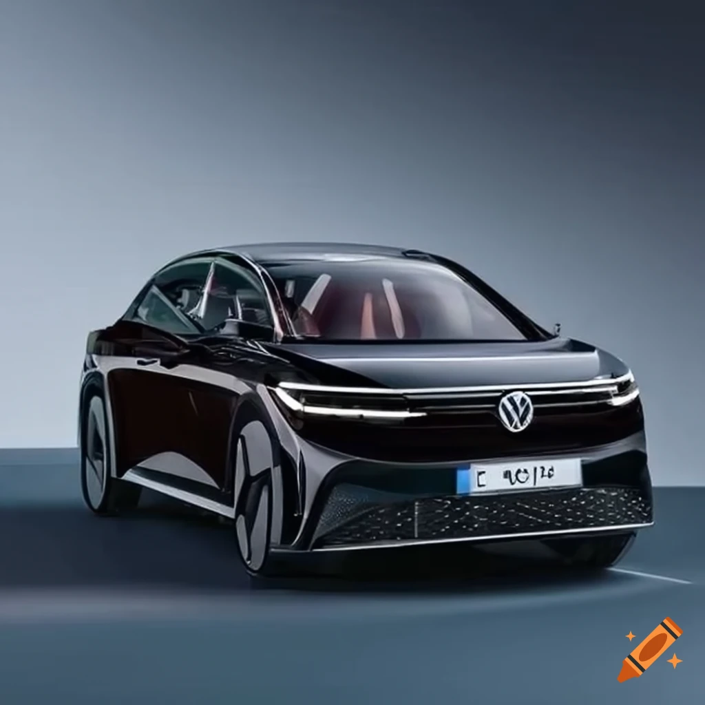 Black Volkswagen ID.Z compact electric sports car on Craiyon