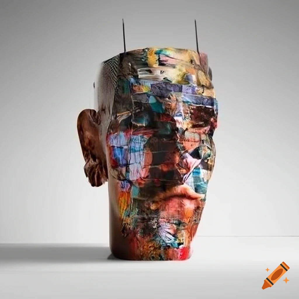 Man-vessel collage artwork on Craiyon