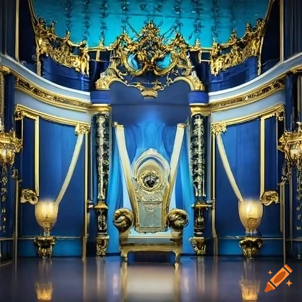 Stunning interior of a grand throne room on Craiyon