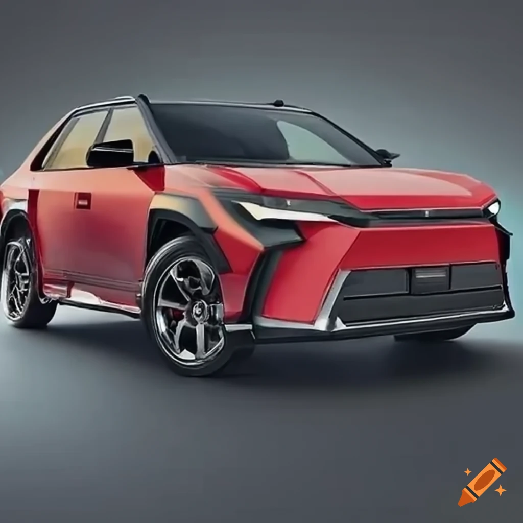 Red toyota bz trueno z compact electric sports car