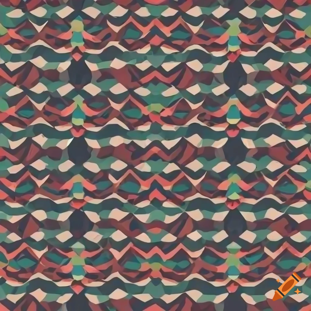 Seamless tiling pattern with geometric shapes on Craiyon