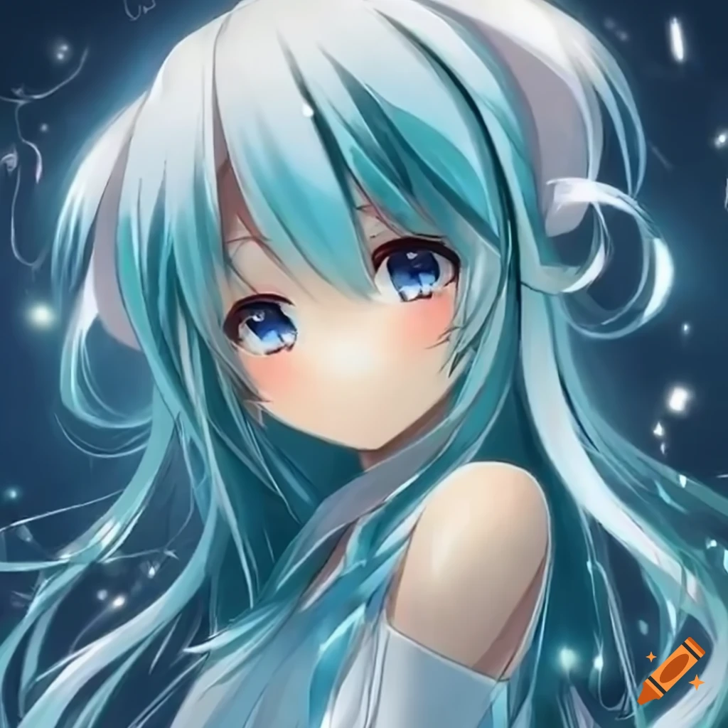 Stunning anime girl with lamb ears and magical horn on Craiyon