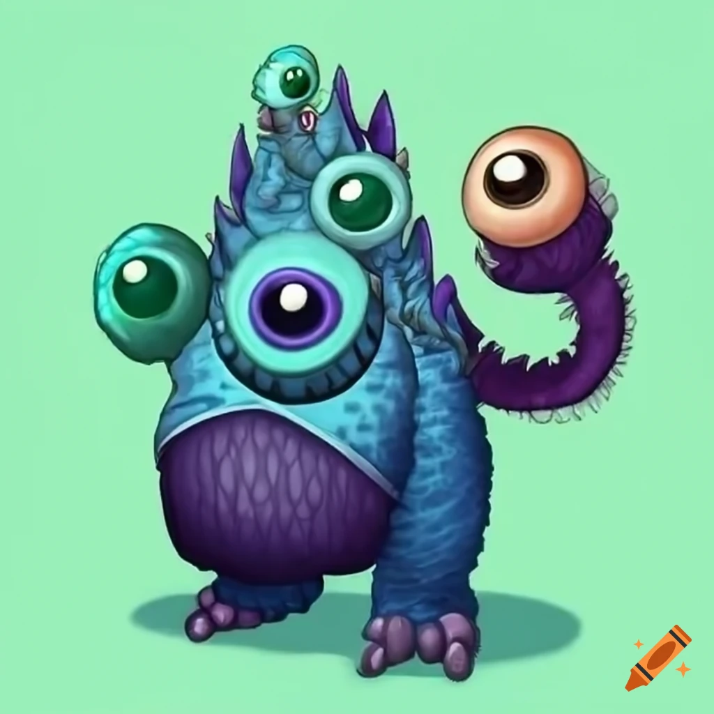 Air-earth element monster from my singing monsters on Craiyon