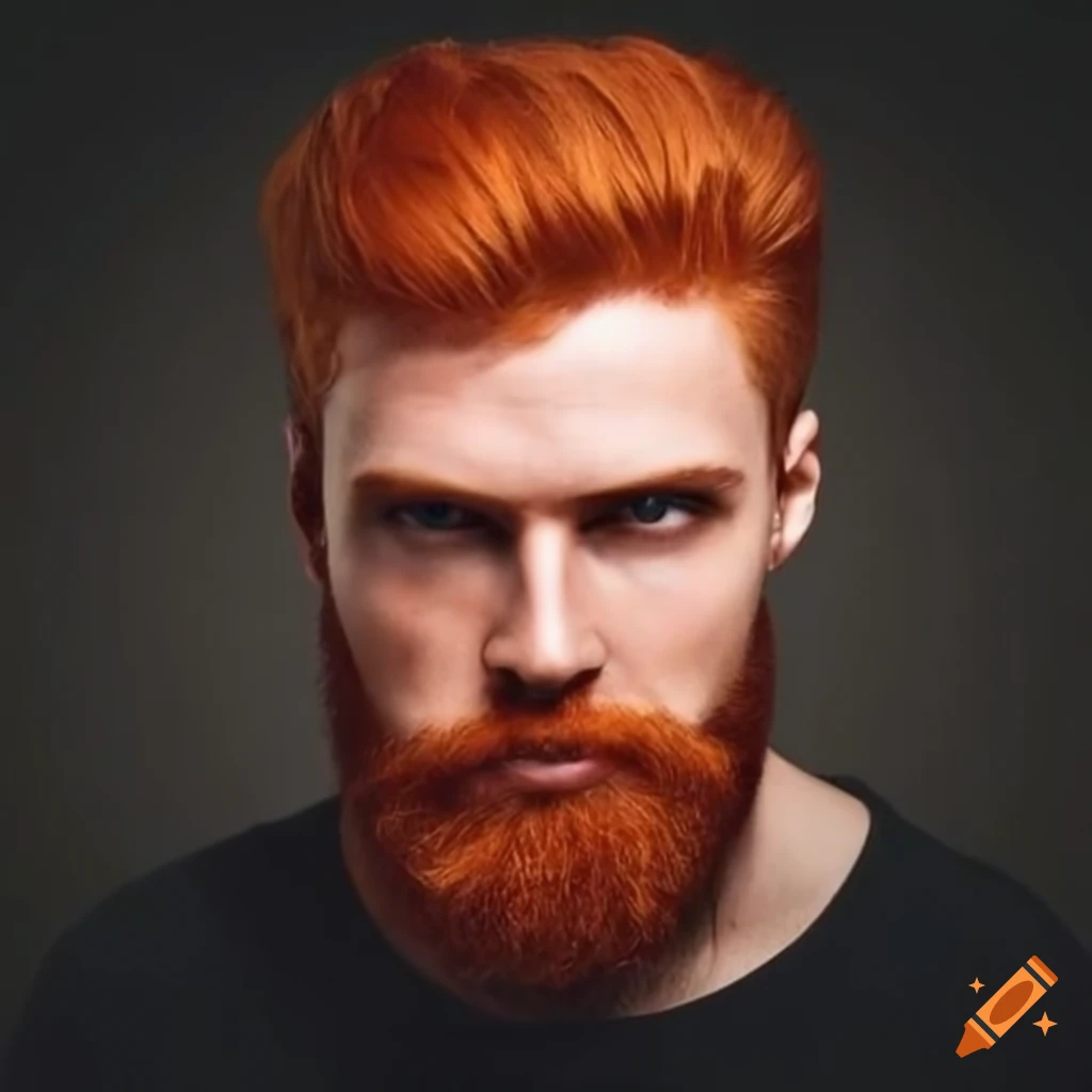 Handsome red-headed bearded man on Craiyon