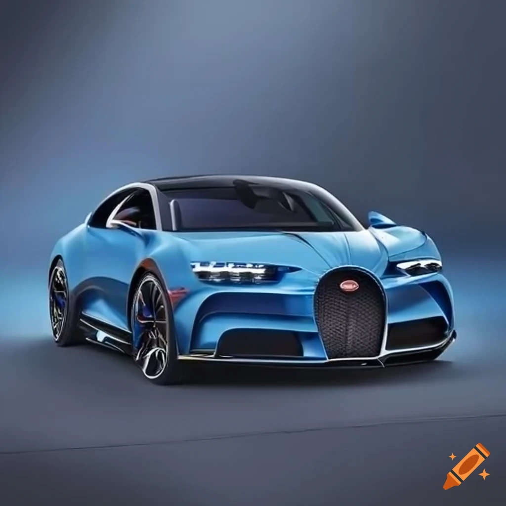 Blue bugatti electric hot hatch