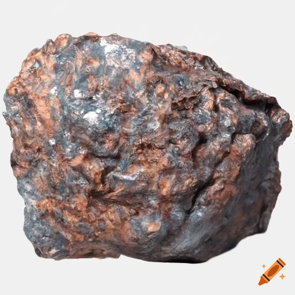 Photorealistic image of an iron ore nugget on Craiyon