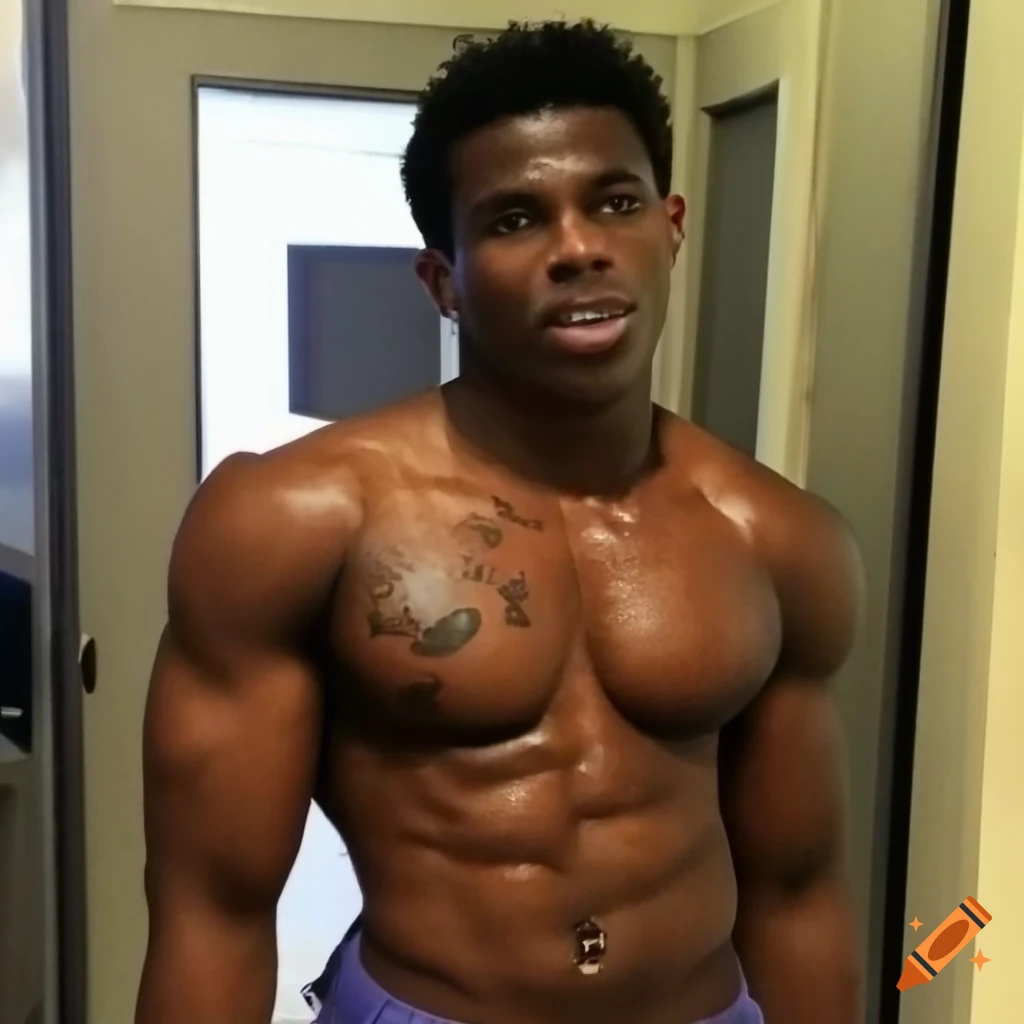 Mirror selfie of a rugged man on Craiyon