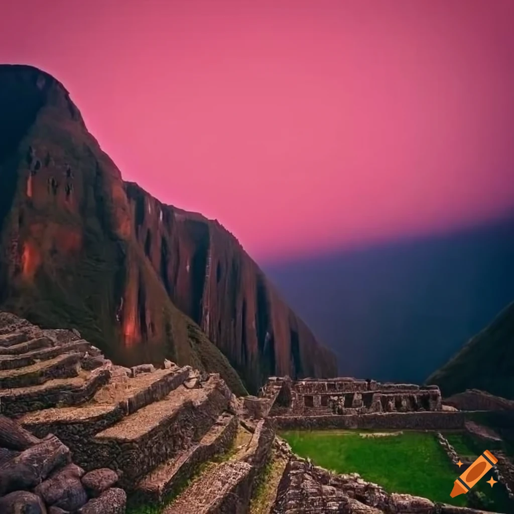 Mysterious ruins of an inca civilization on Craiyon