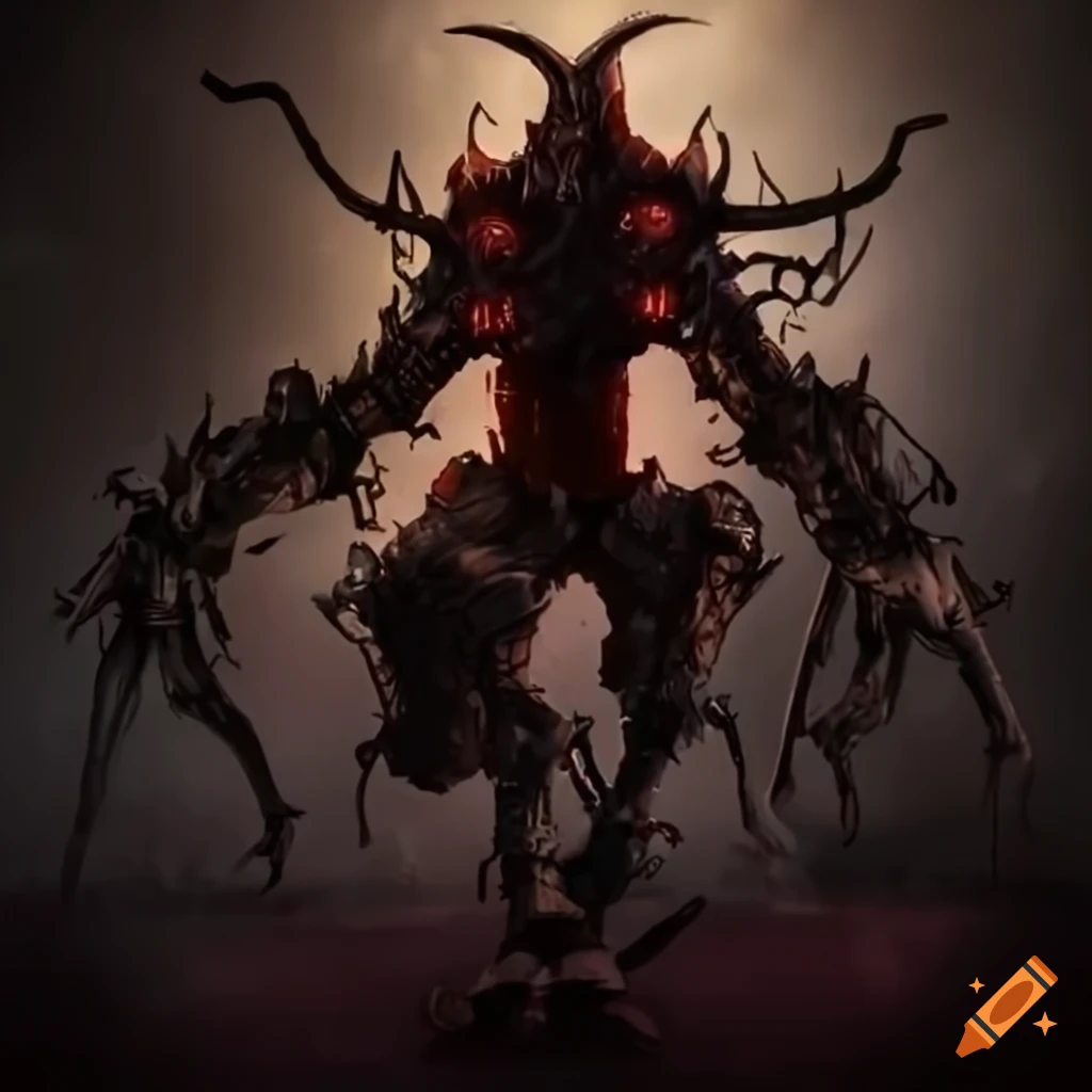Artwork of demon robots on Craiyon