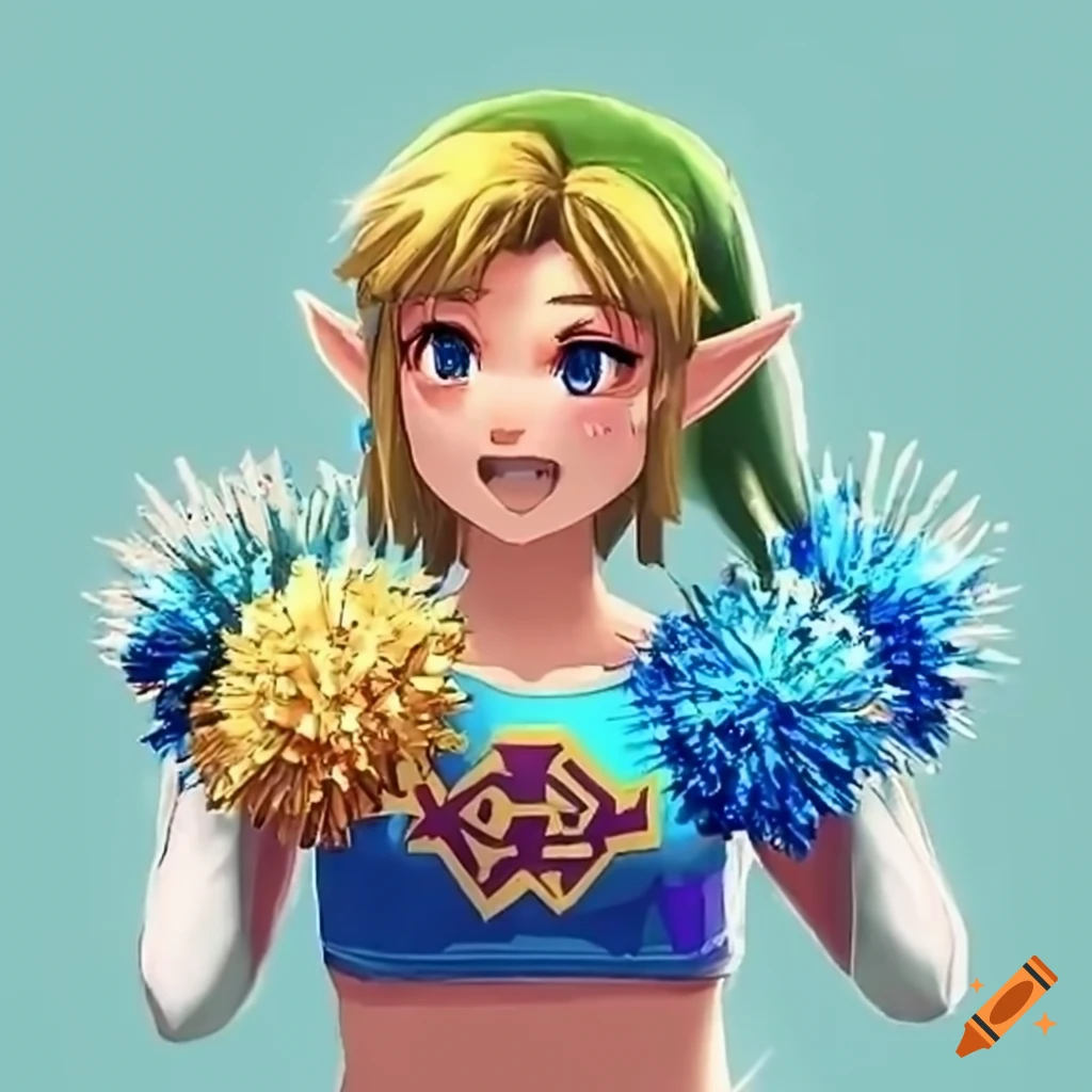 Cheerleader images created on Craiyon
