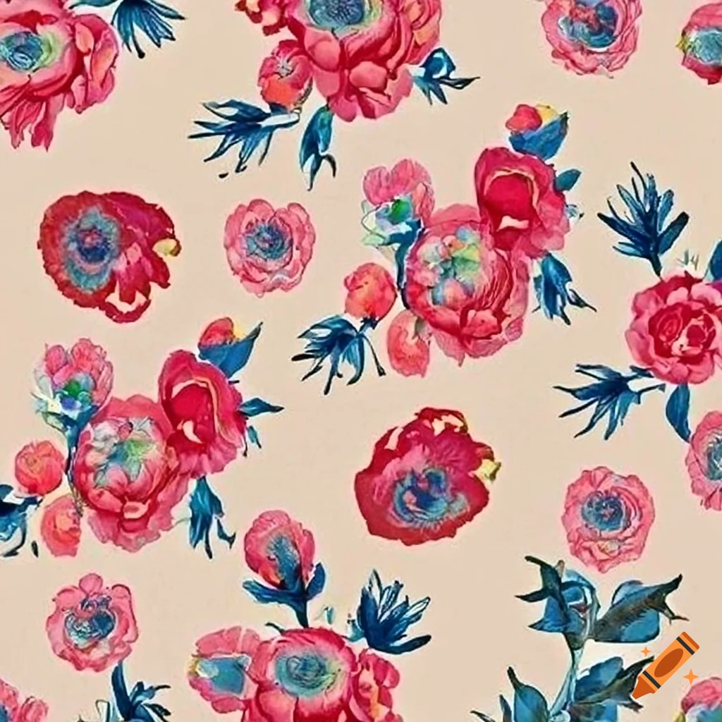 Timeless and elegant floral pattern on Craiyon